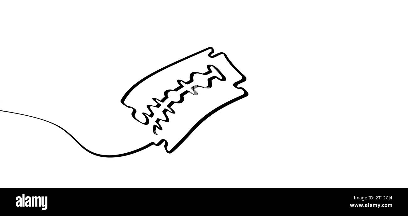 Razor blade sign. Vector shaving razor icon. No Shave or shaving ...