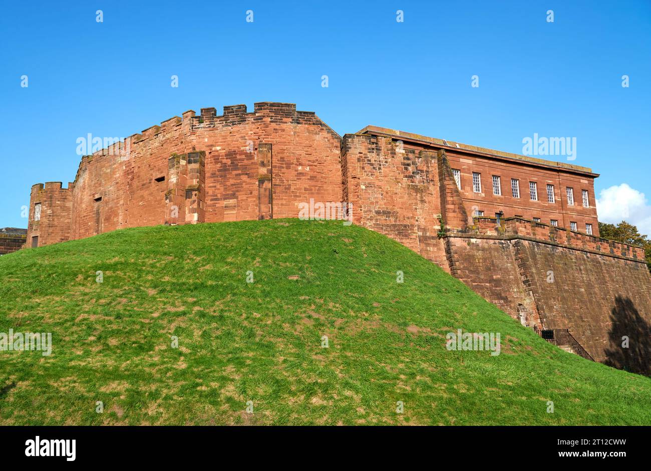 Old stone castle wall in Chester, UK Stock Photo - Alamy