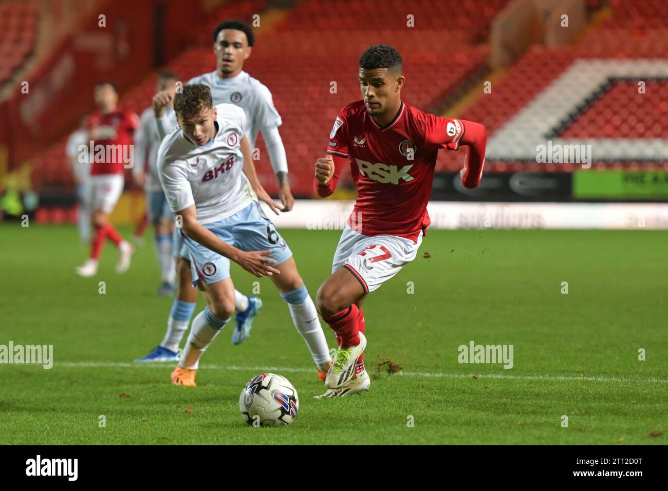 London, England. 10th Oct 2023. Chem Campbell of Charlton Athletihe EFL ...