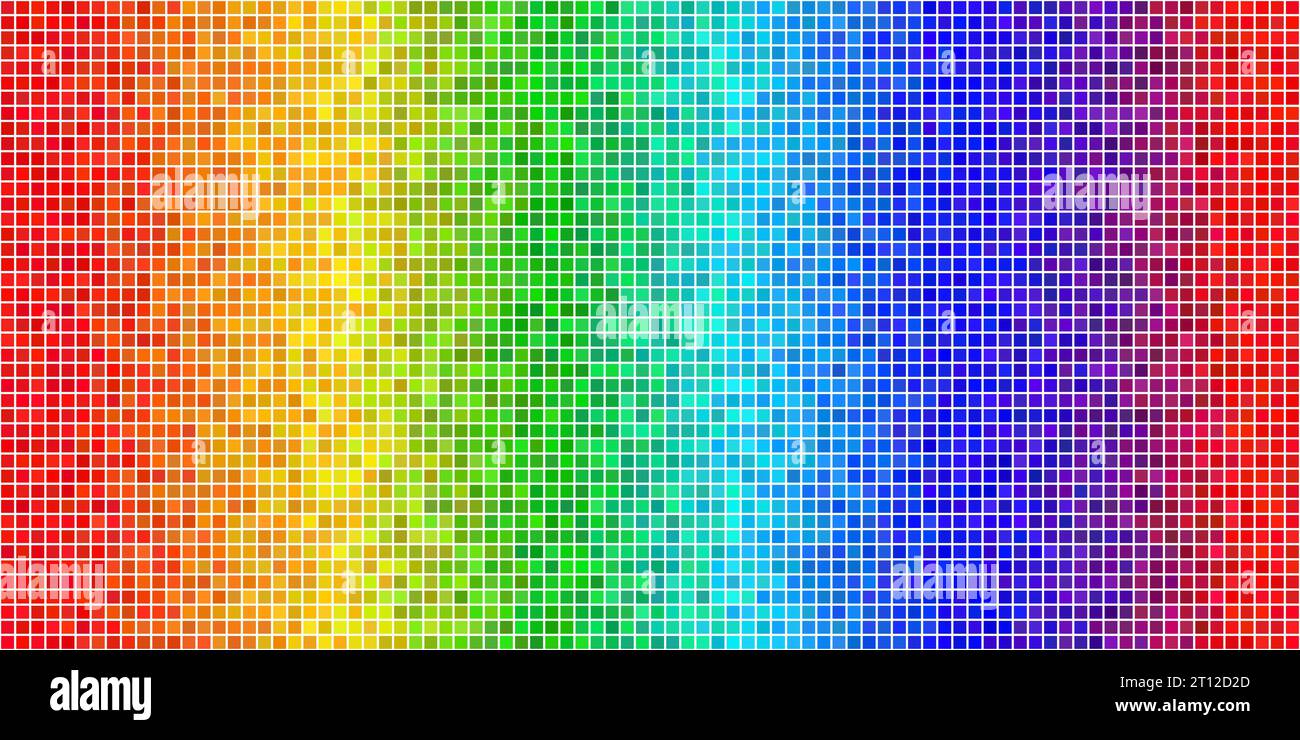 Seamless mosaic pixelart rainbow abstract vivid backgraund. Blurred ...