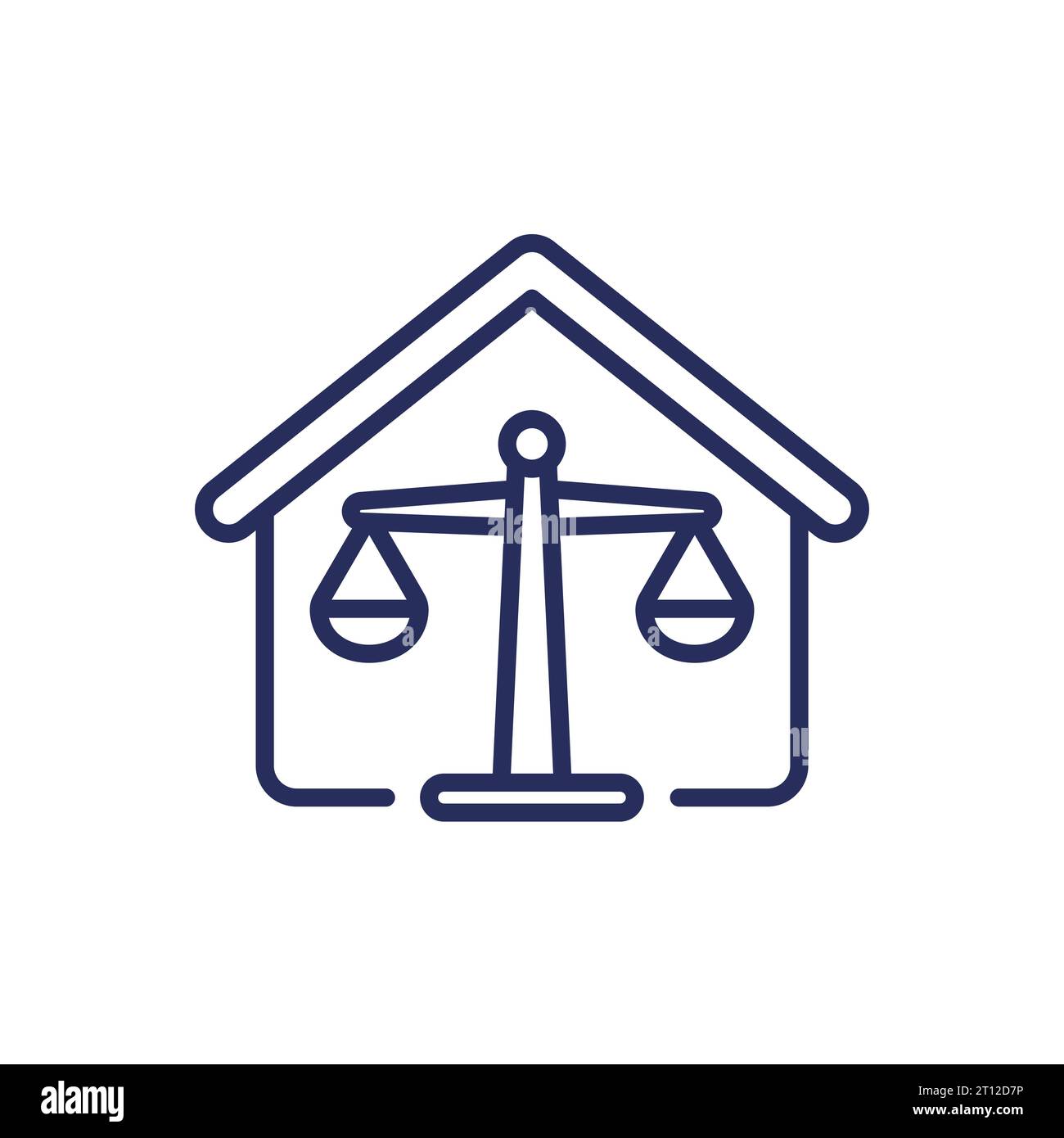 Mortgage property law icon Cut Out Stock Images & Pictures - Alamy