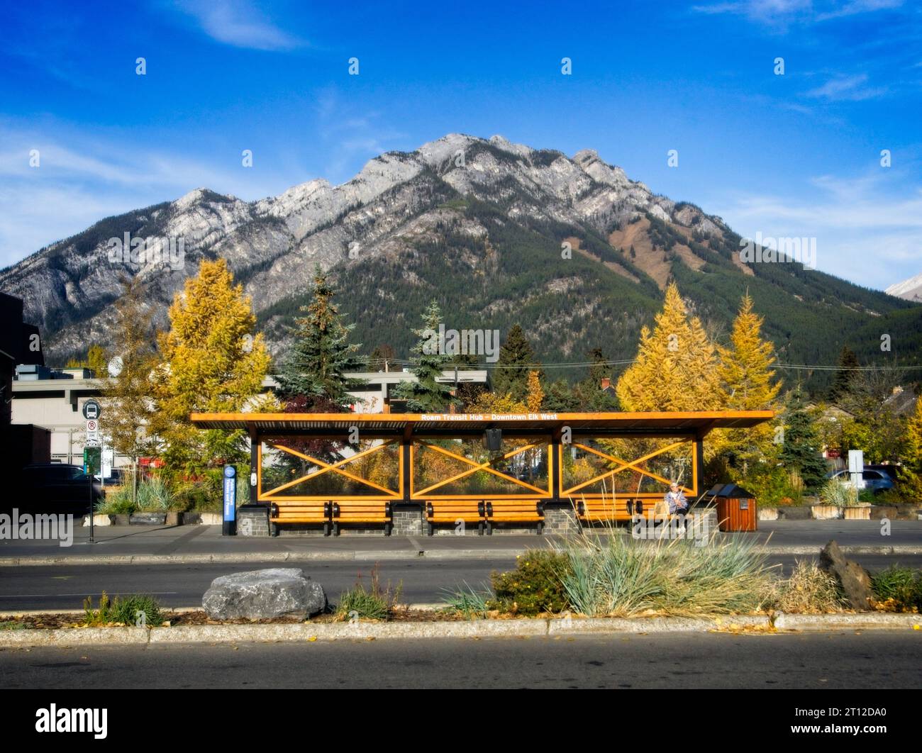 transit Banff Alberta Stock Photo - Alamy