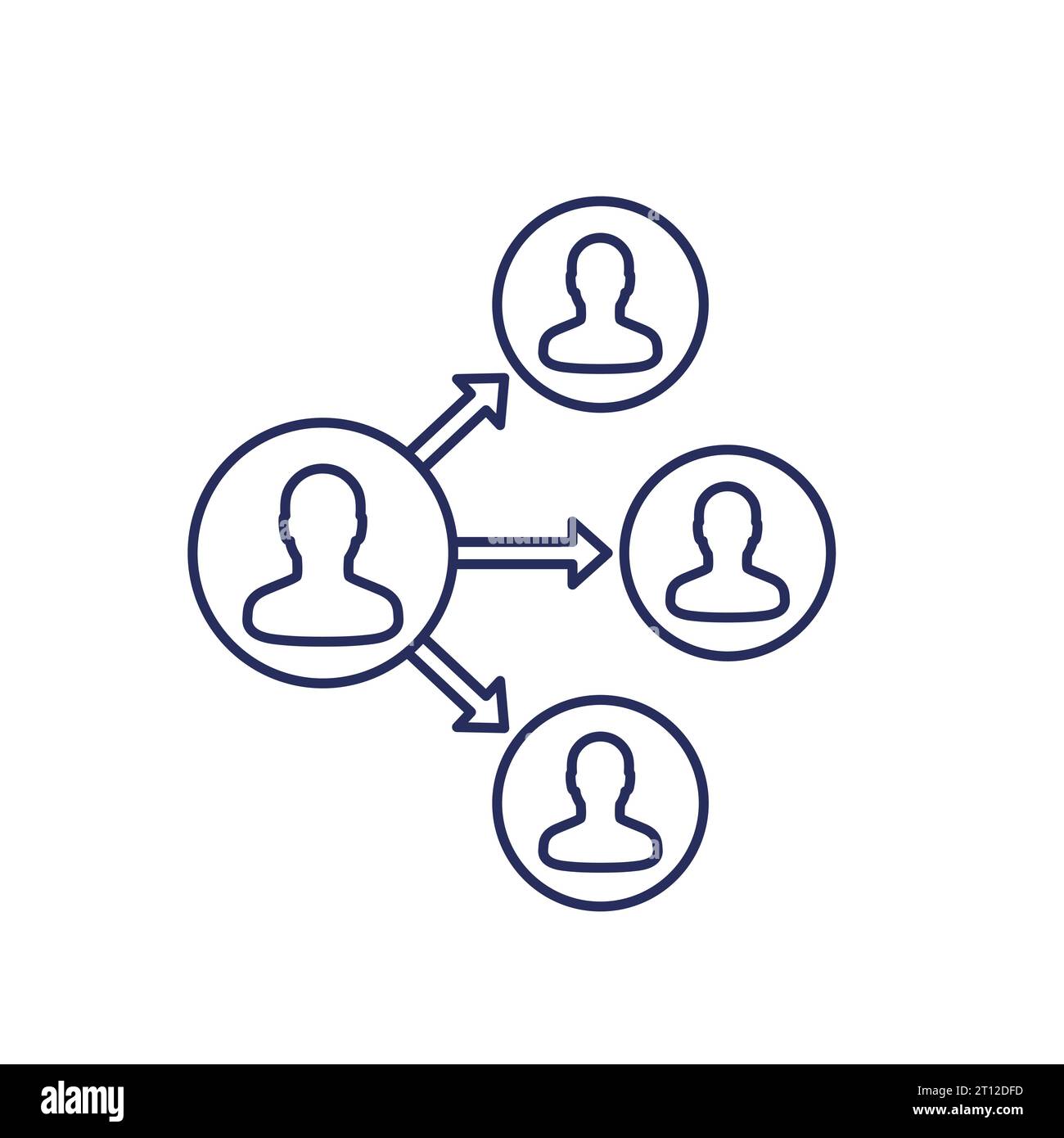 Delegation icon Stock Vector Images - Alamy