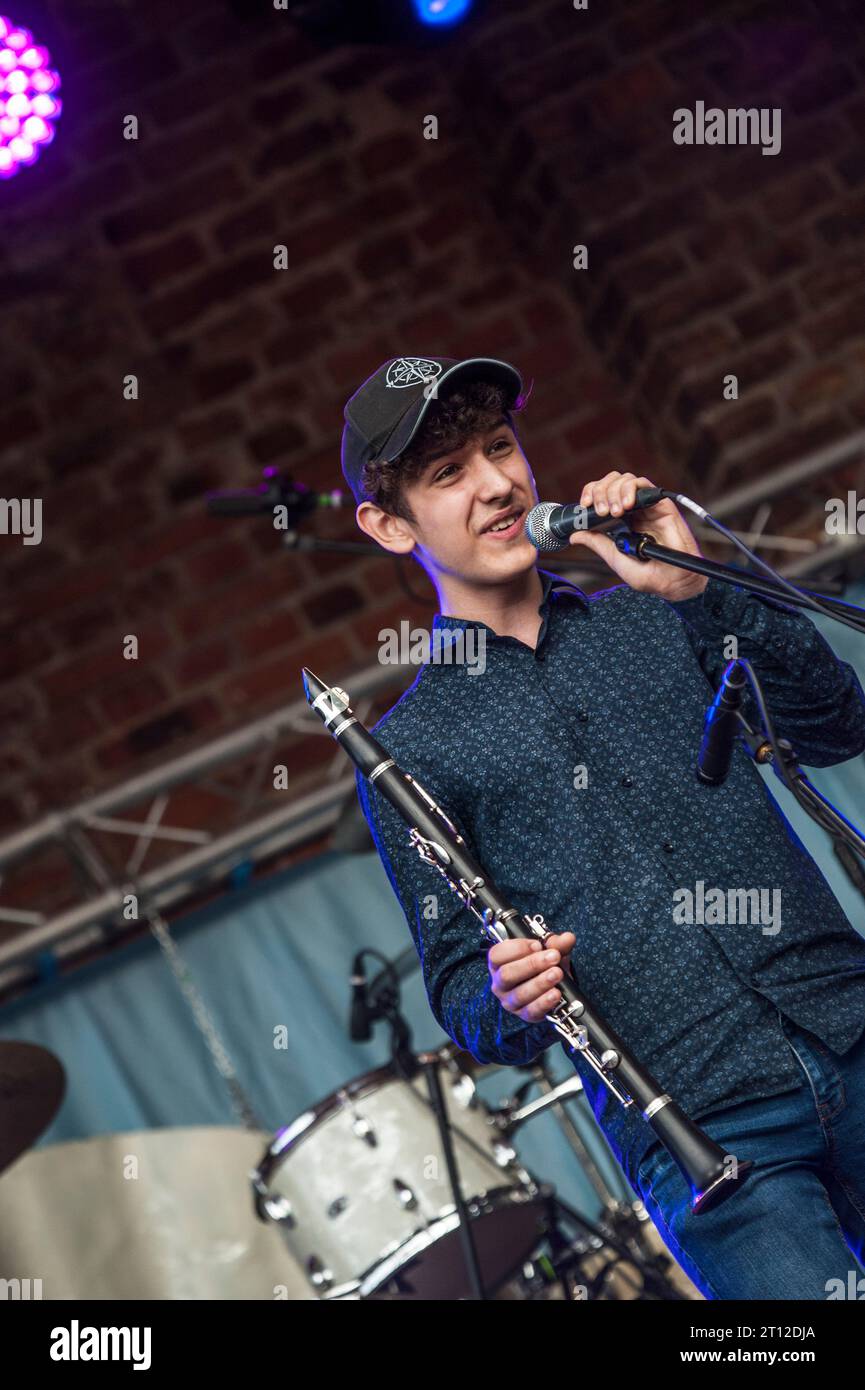 Amateur song competition in a small town in Poland in August 2023 ...