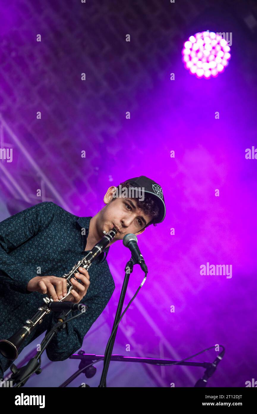 Amateur song competition in a small town in Poland in August 2023 ...