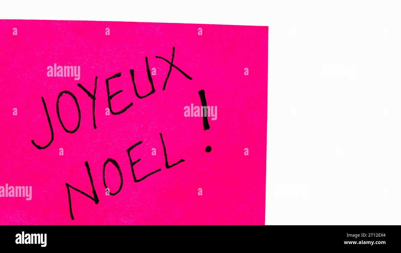 Joyeux noel word hi-res stock photography and images - Alamy