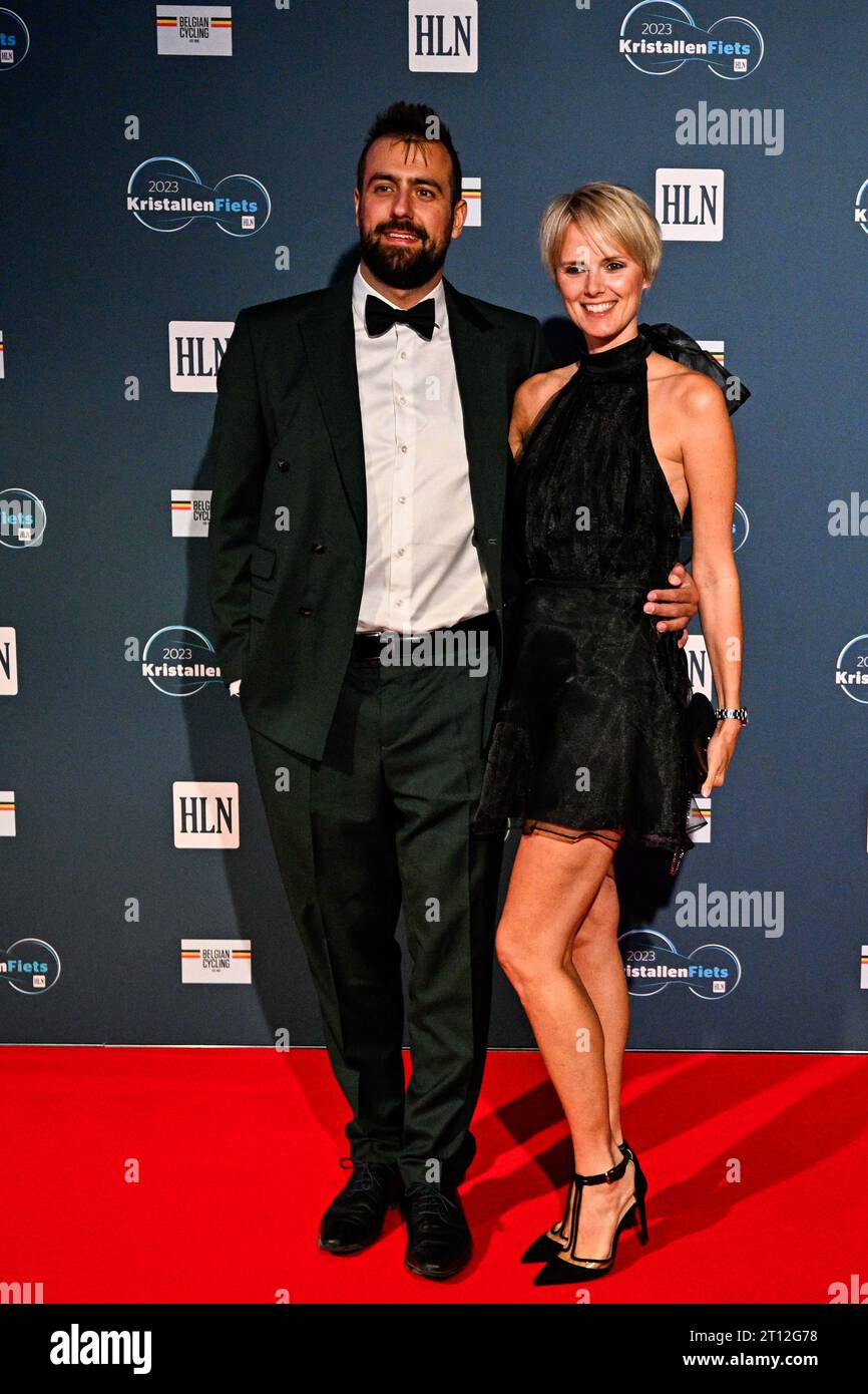 Kruisem, Belgium. 10th Oct, 2023. Stephanie Clerckx and Soudal Quick ...