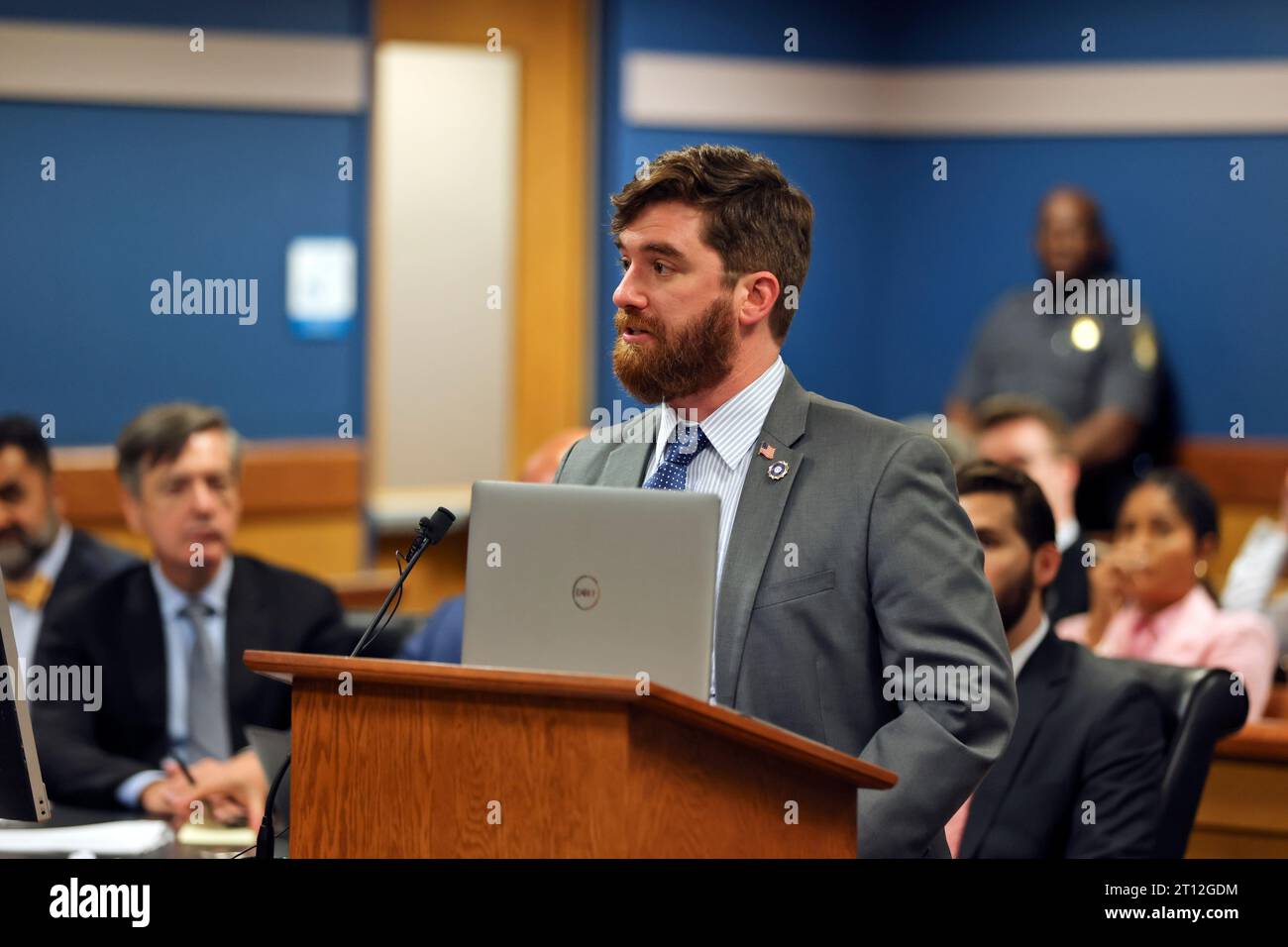 Fulton County Chief Senior District Attorney Donald Wakeford speaks as ...