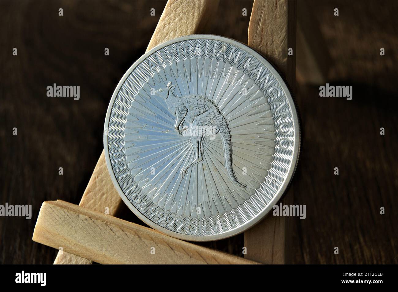 Investment silver coin 1 Dollar Elizabeth II Australian Kangaroo 2021 ...