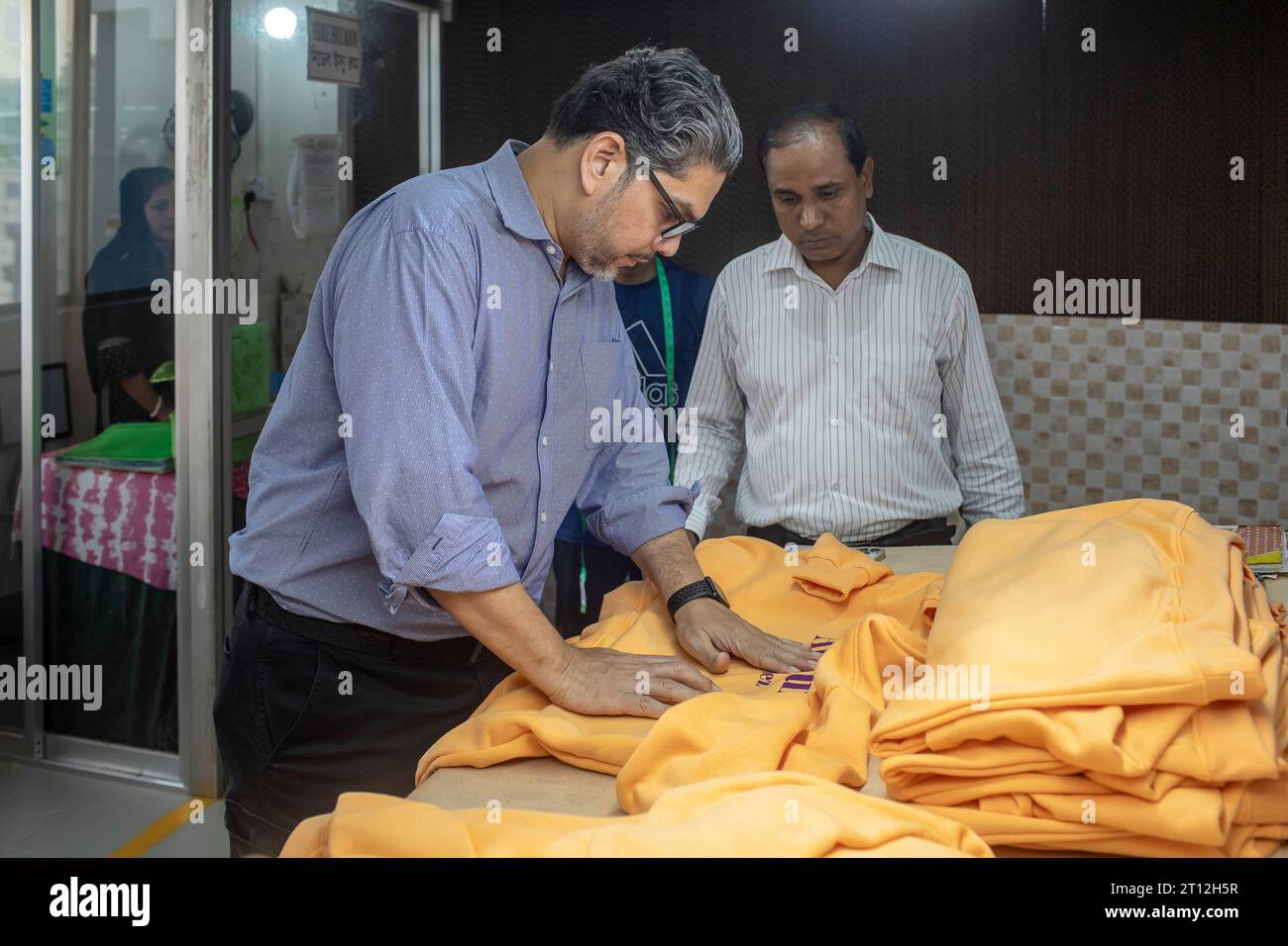 Dhaka, Bangladesh. 10th Oct, 2023. Managing Director of Surma Garments Limited 'Faisal samad ...
