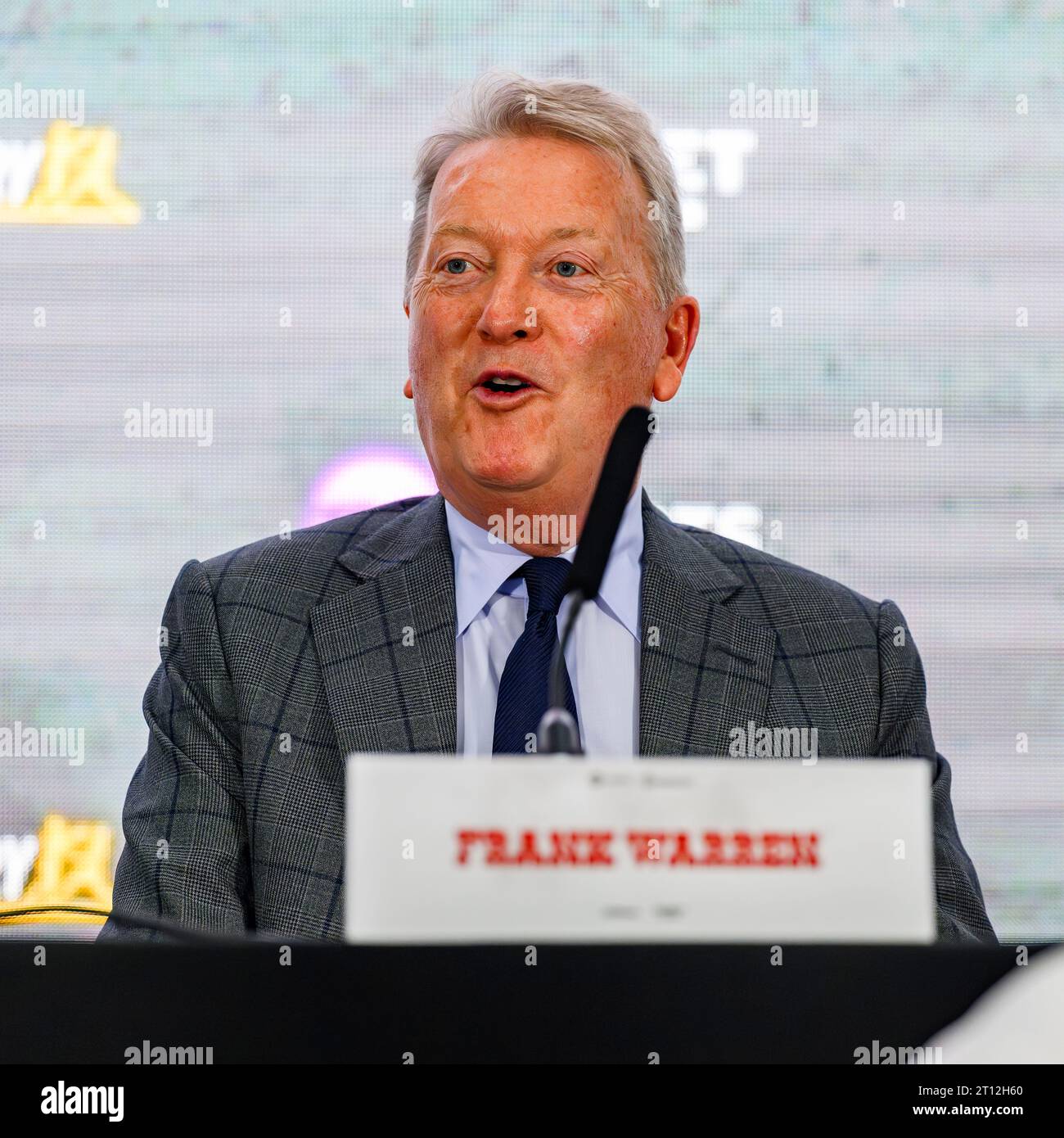 LONDON, UNITED KINGDOM. 10 Oct, 23. Frank Warren during Magnificent 7 ...