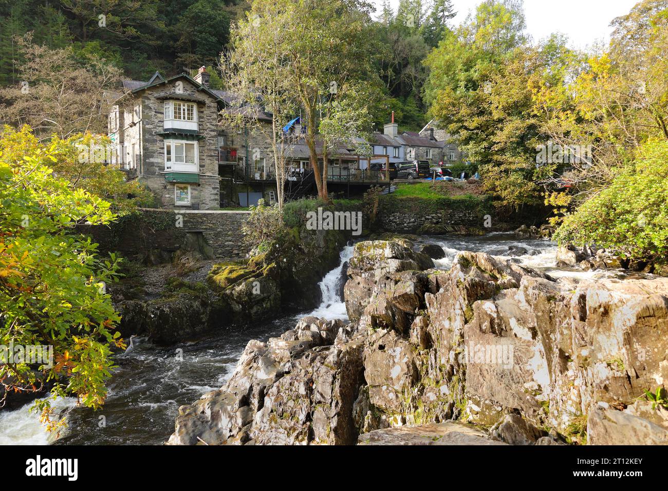 Landscape images along Afon River Llugwy near Betws-Y-Coed in the ...