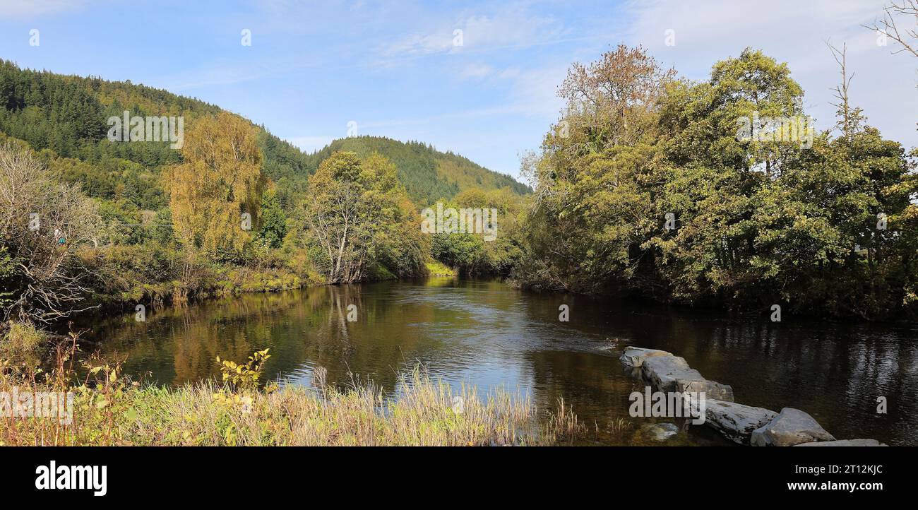 Landscape images along Afon River Llugwy near Betws-Y-Coed in the ...