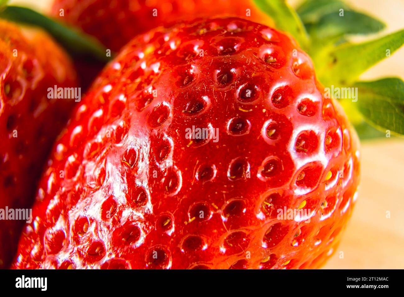 Strawberry textures photographed with macro photography Stock Photo - Alamy
