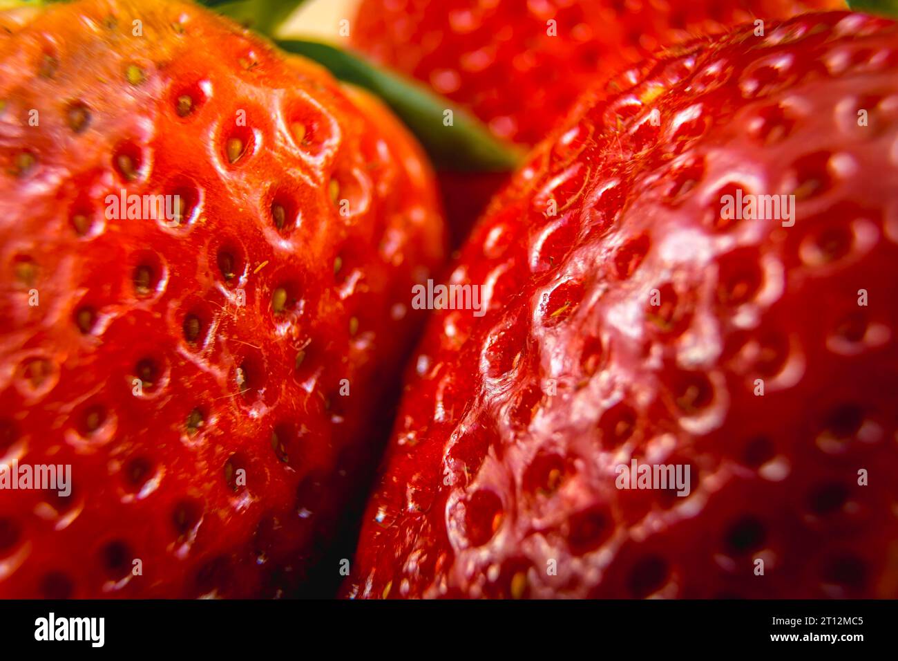 Strawberry textures photographed with macro photography Stock Photo - Alamy