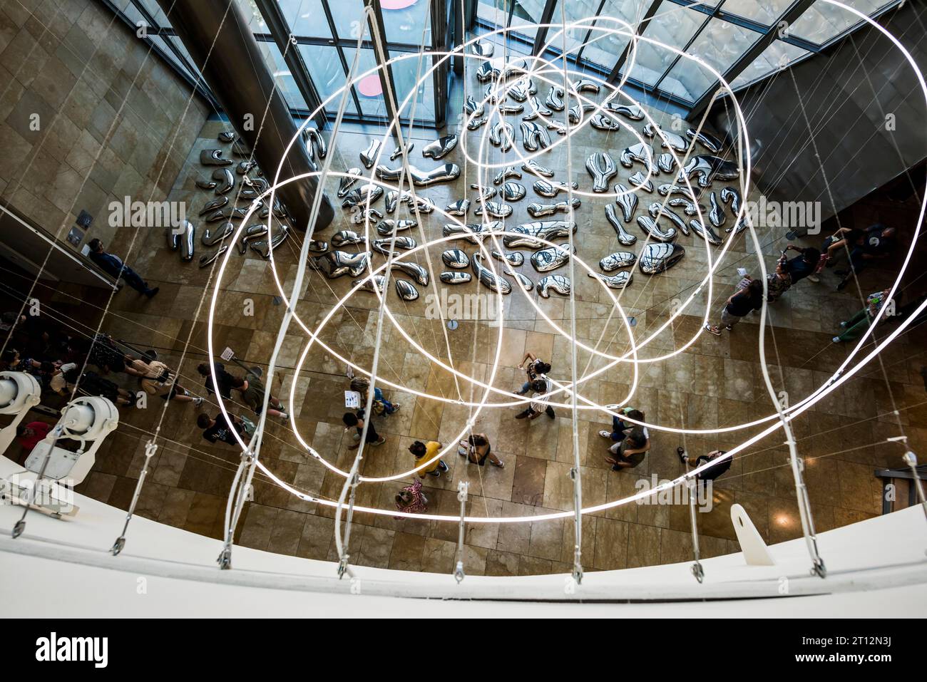 Guggenheim Museum, architect Frank Gehry, interior view, Bilbao, Basque ...