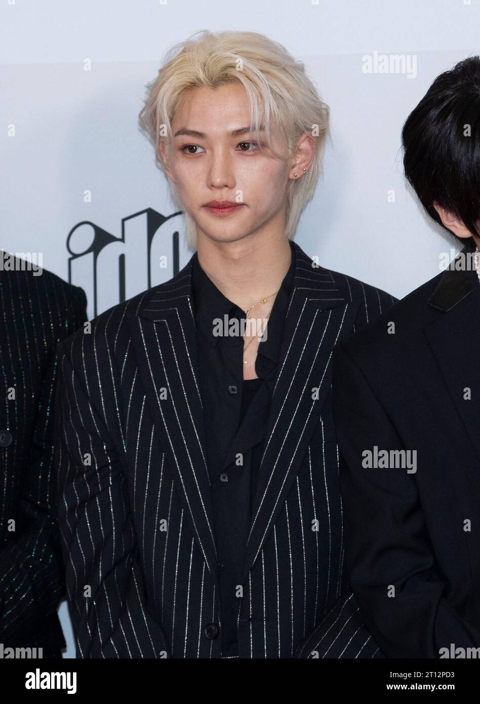Incheon, South Korea. 10th Oct, 2023. South Korean boy band Stray Kids, attend a red carpet ...