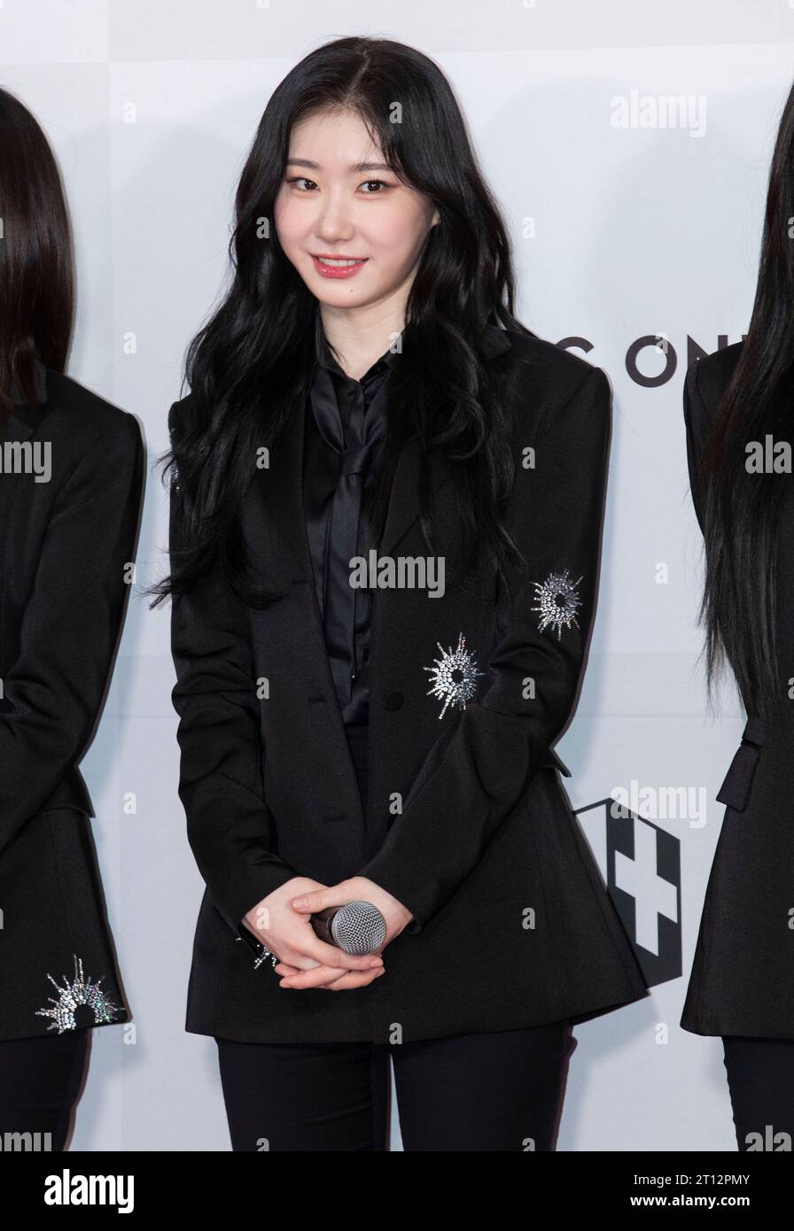 Incheon, South Korea. 10th Oct, 2023. South Korean K-Pop girl group ITZY, Yeji, Lia, Ryujin ...