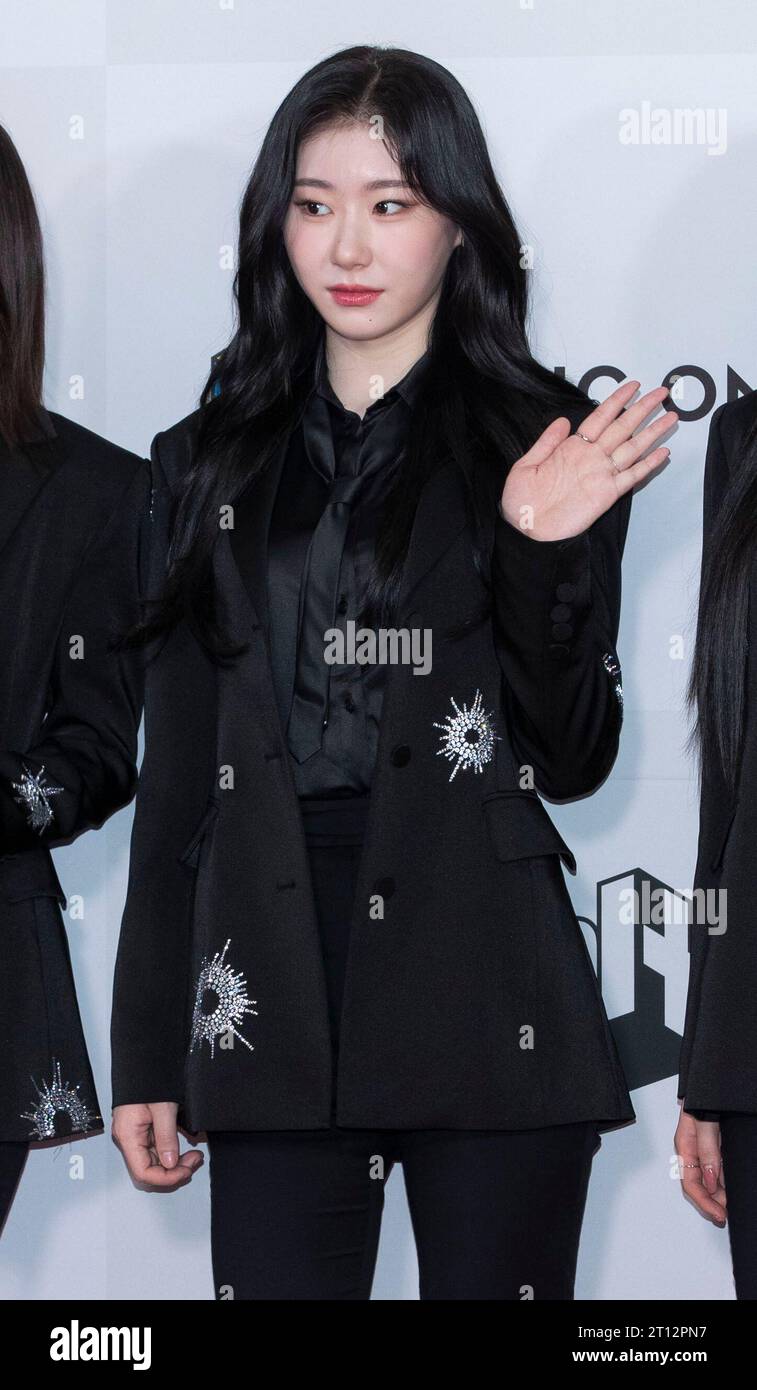 Incheon, South Korea. 10th Oct, 2023. South Korean K-Pop girl group ITZY, Yeji, Lia, Ryujin ...