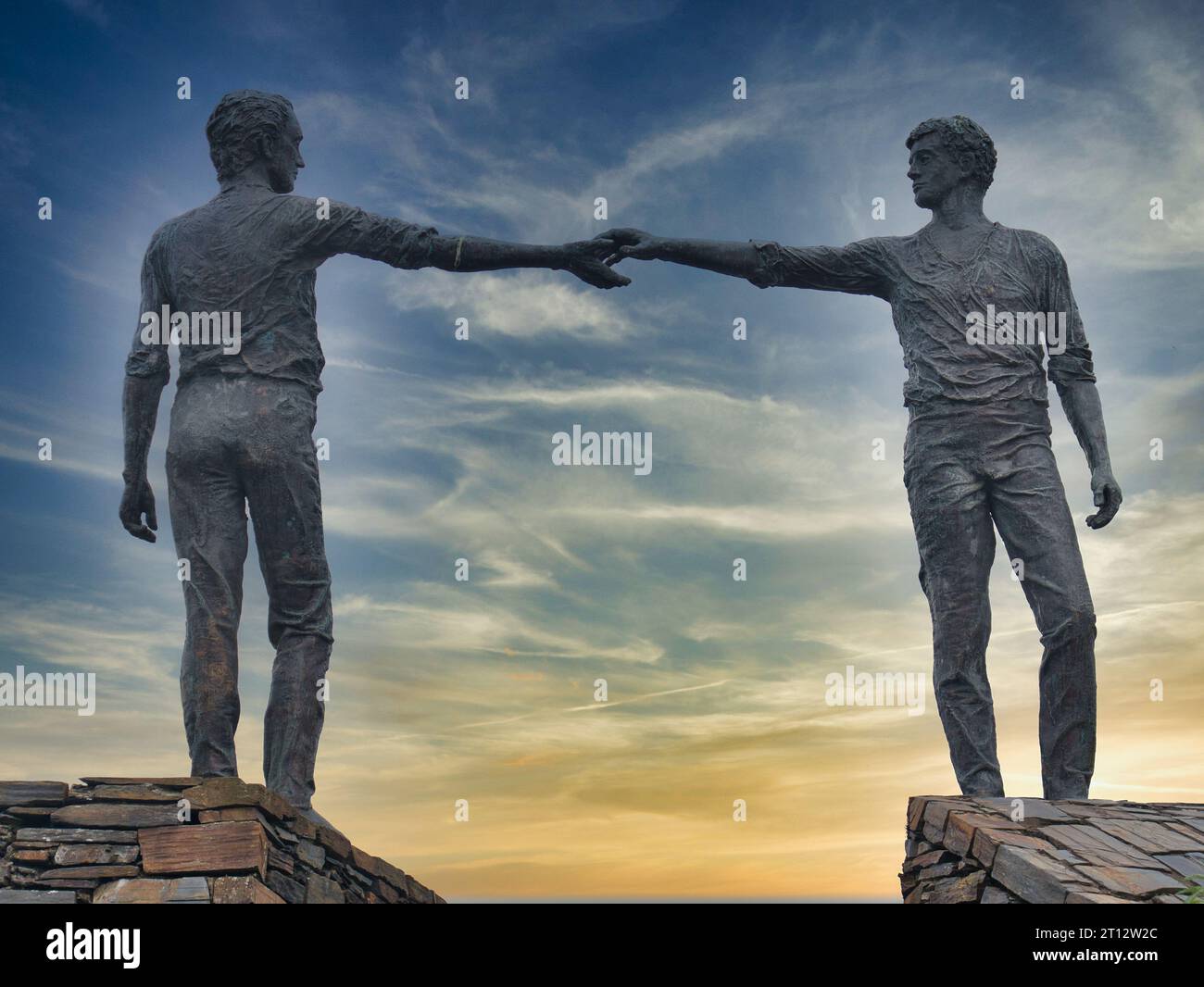 Hands Across the Divide - a sculpture on the western side of the ...