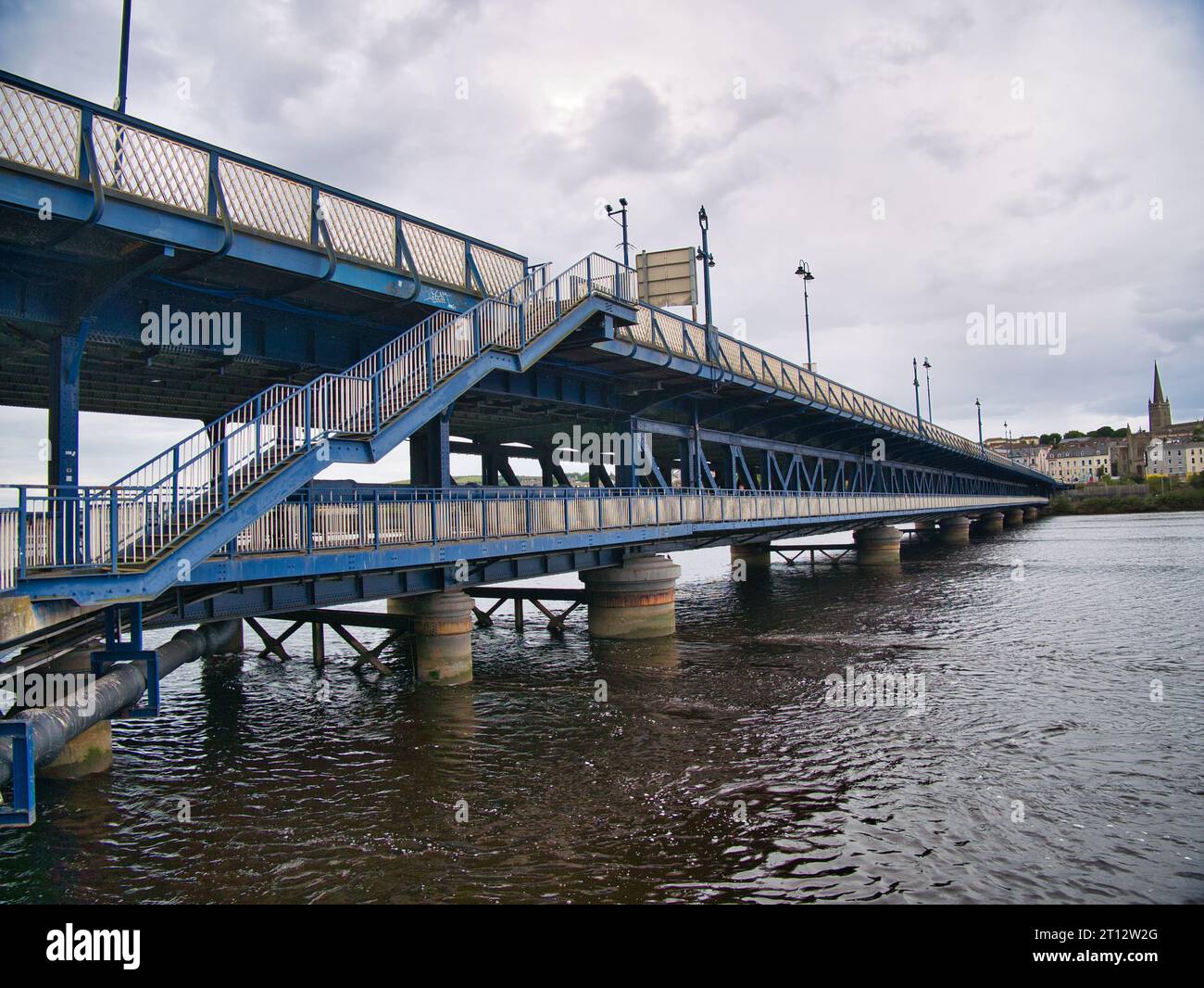 The Craigavon Bridge in Derry Londonderry, Northern Ireland, UK. One of ...