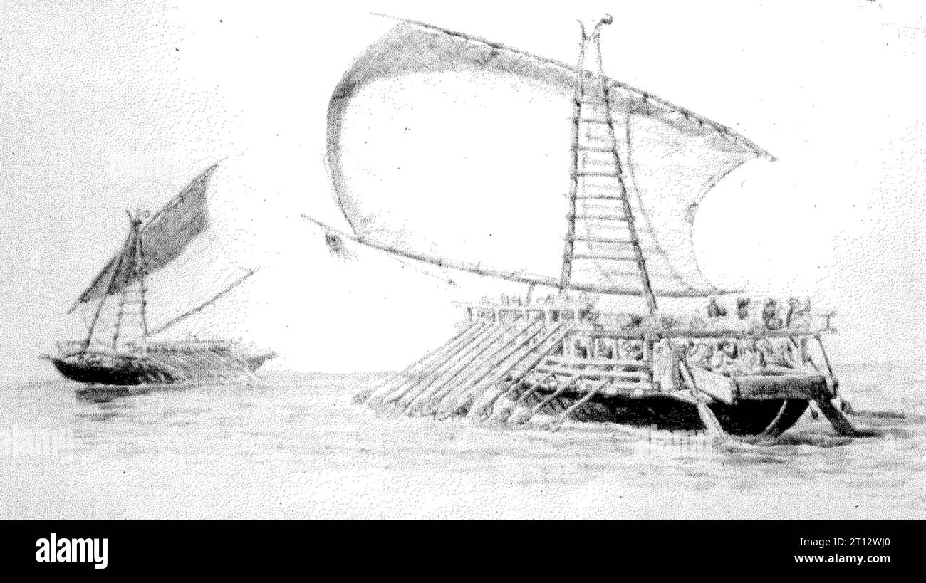 Banguingui garay ships by Rafael Monleón (1890 Stock Photo - Alamy