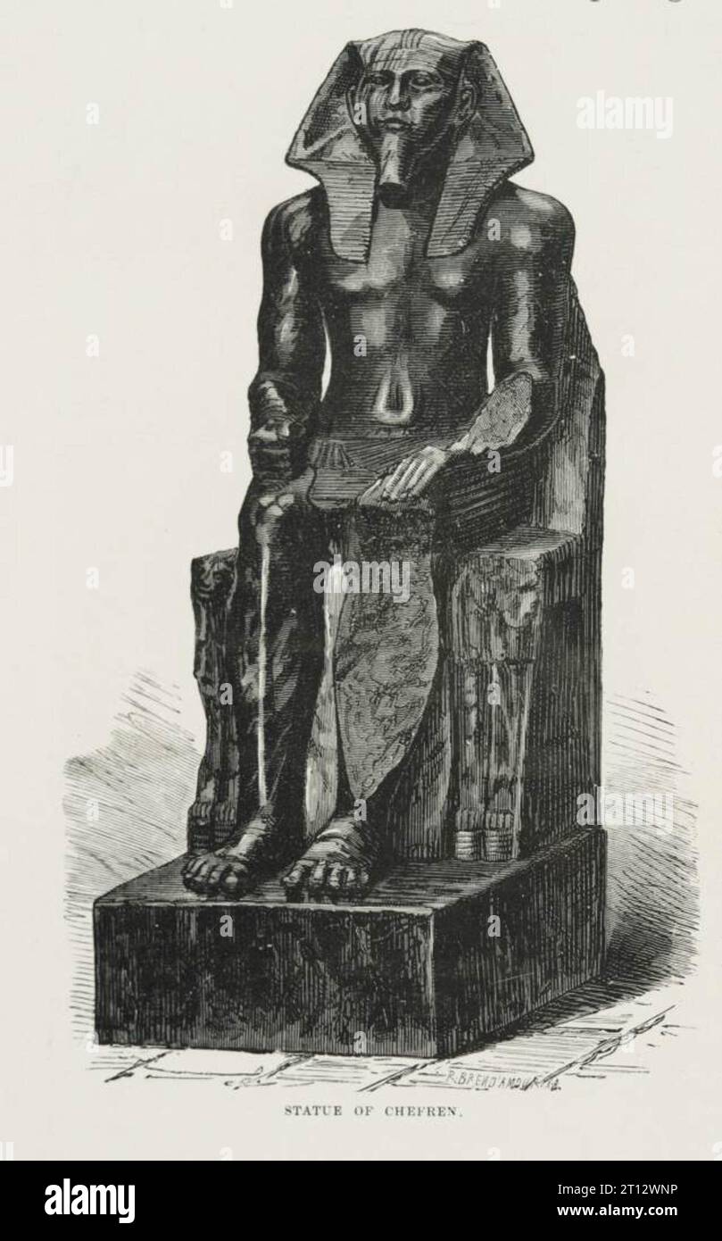 Statues of Chefren (1878 Stock Photo - Alamy