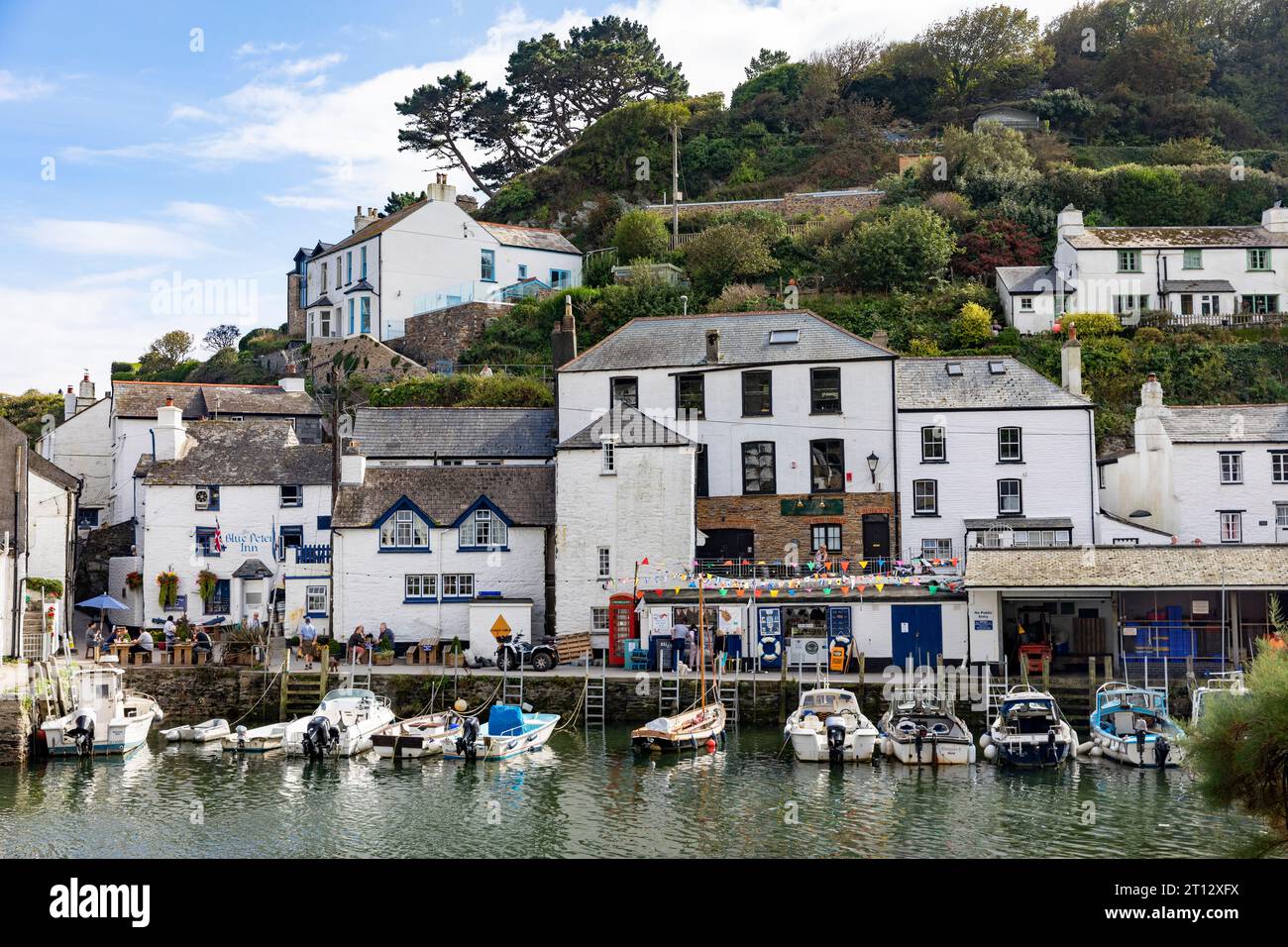 Cornwall polperro blue peter hi-res stock photography and images - Alamy