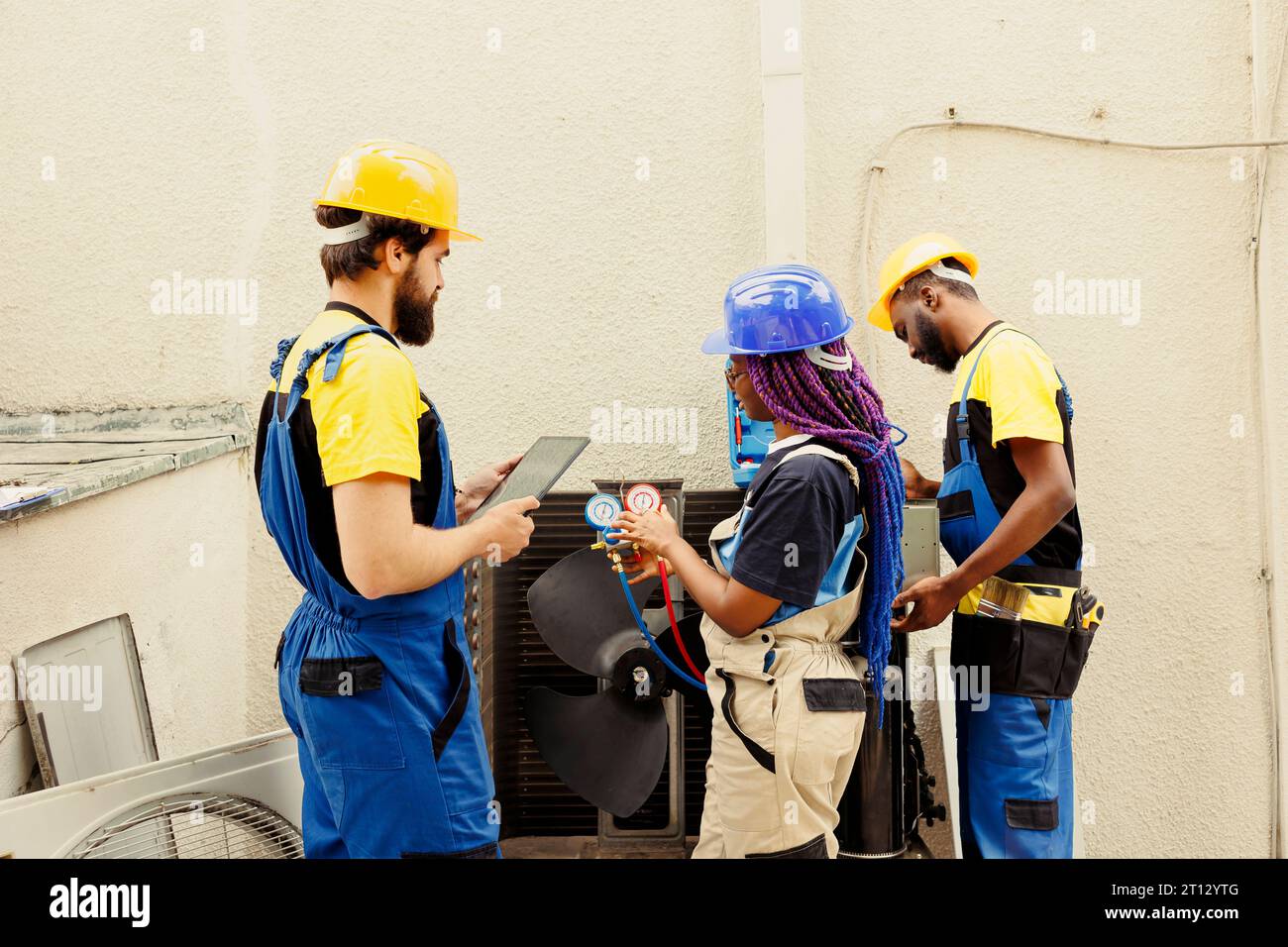 Competent mechanics diverse team hired by client to search for ...