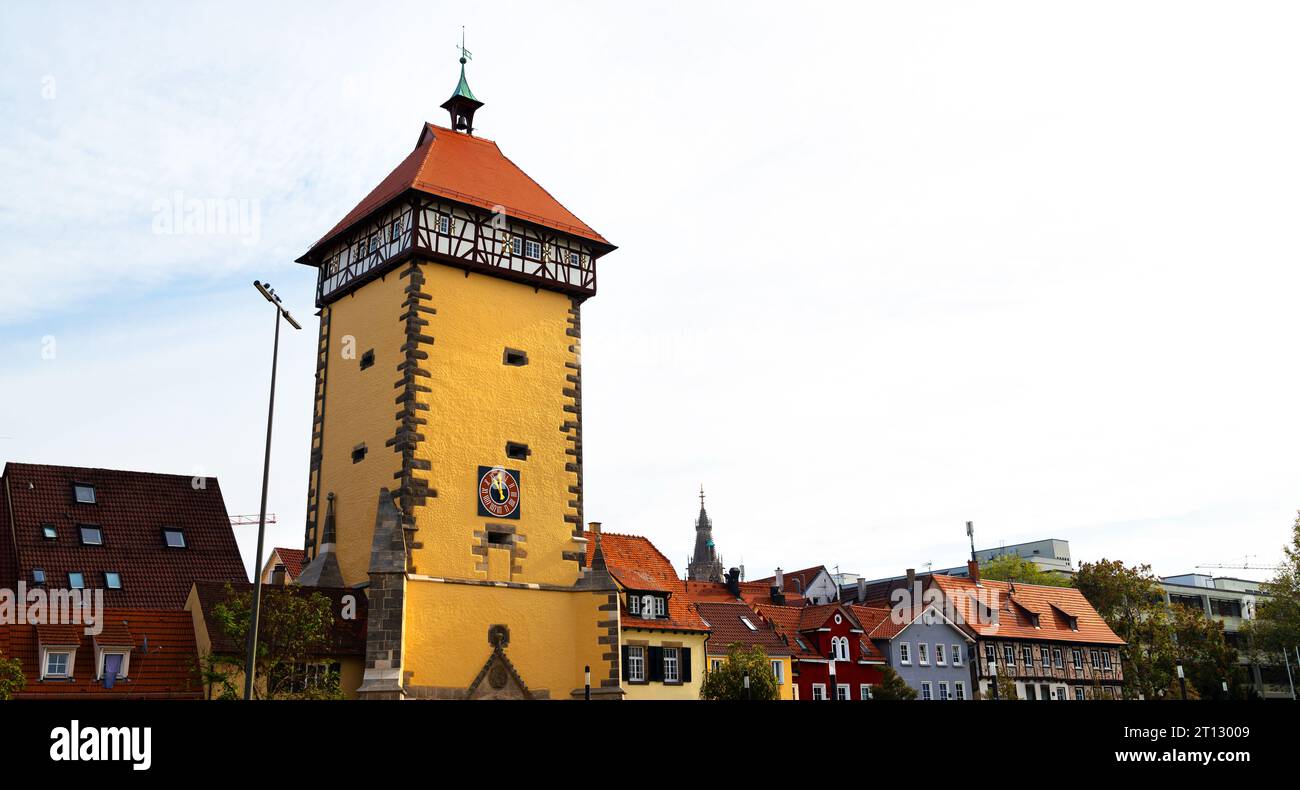 the historic german city of reutlingen panorama Stock Photo - Alamy