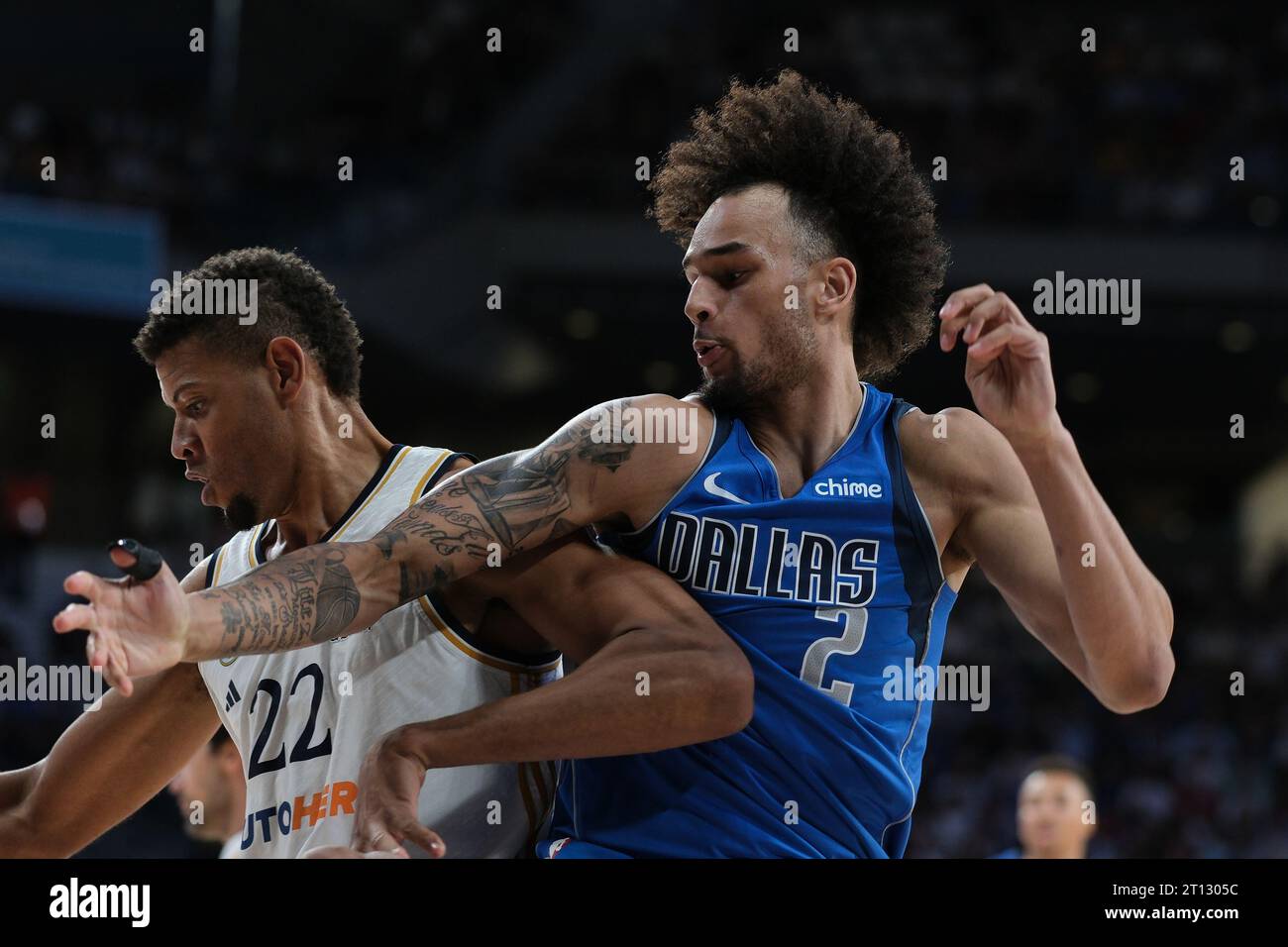 Dereck Lively II of Dallas Mavericks during the Exhibition game between ...