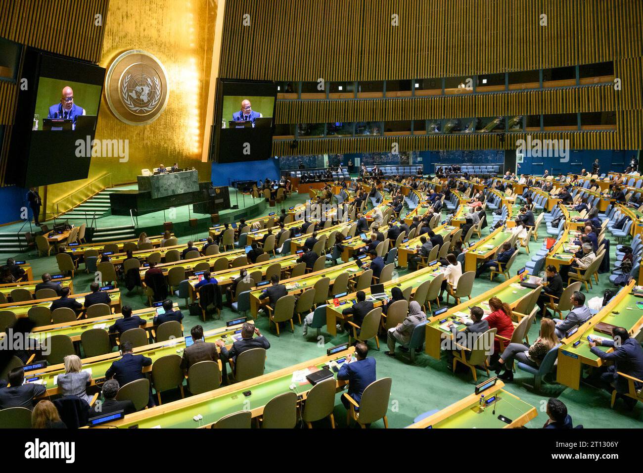(231010) -- UNITED NATIONS, Oct. 10, 2023 (Xinhua) -- An election of ...