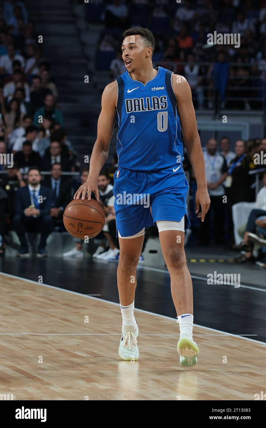 Dante Exum of Dallas Mavericks during the Exhibition game between ...