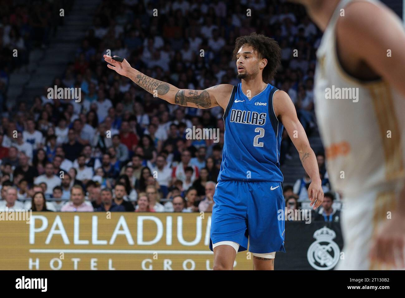 Dereck Lively II of Dallas Mavericks during the Exhibition game between ...