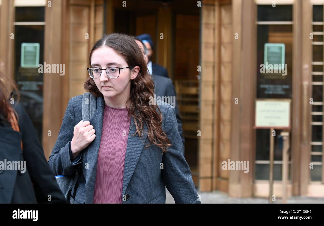 October 10, 2023, New York, New York, USA: Caroline Ellison, star ...