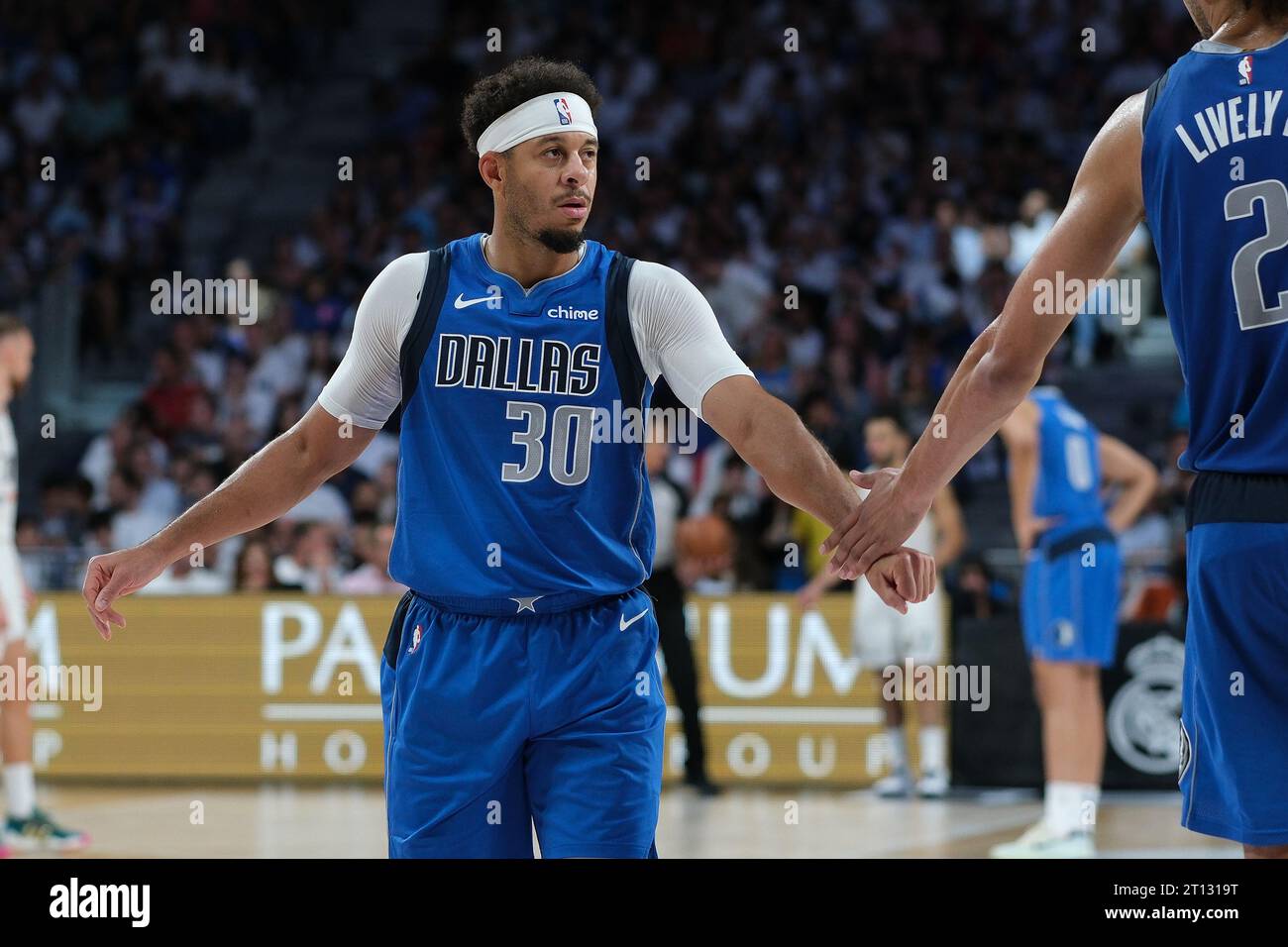 Seth Curry of Dallas Mavericks during the Exhibition game between ...