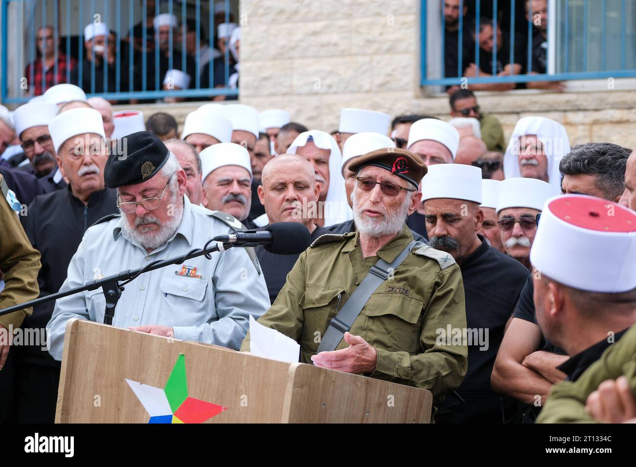 The funeral of the deputy commander of the 300th brigade in isra The ...