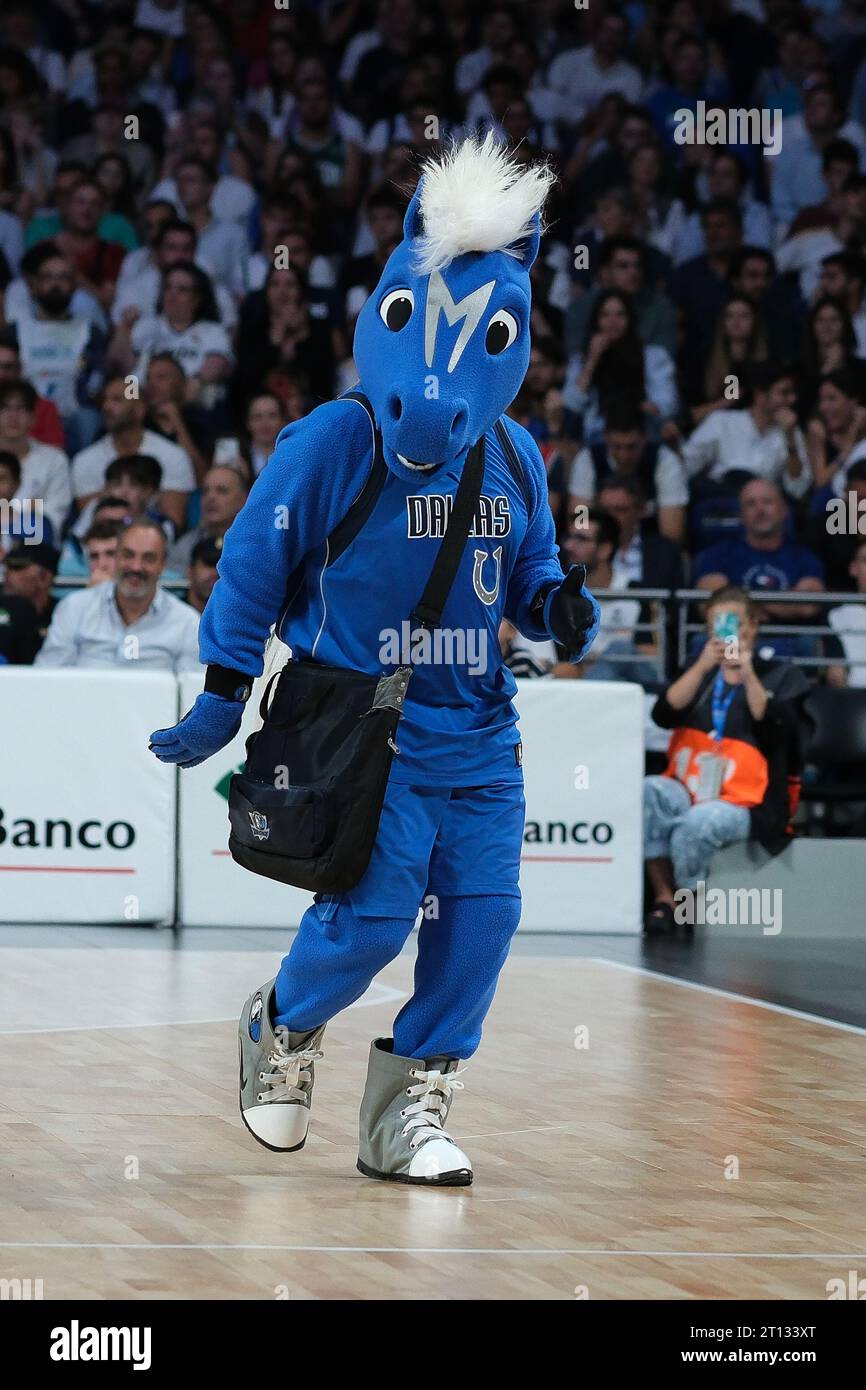 Madrid, Spain. 10th Oct, 2023. Champ the mascot of Dallas Mavericks ...