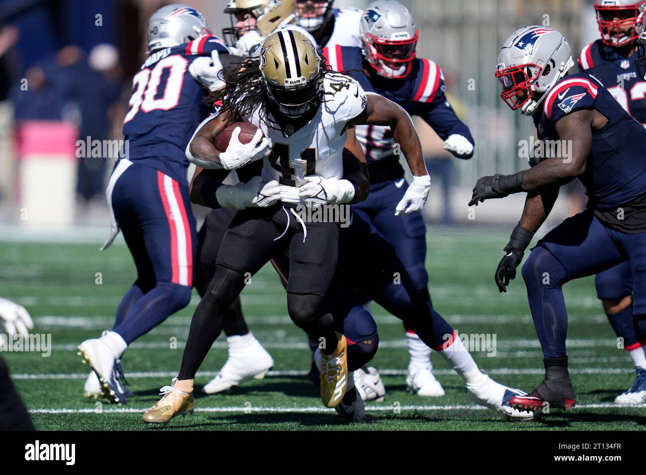 New Orleans Saints running back Alvin Kamara (41) during an NFL ...