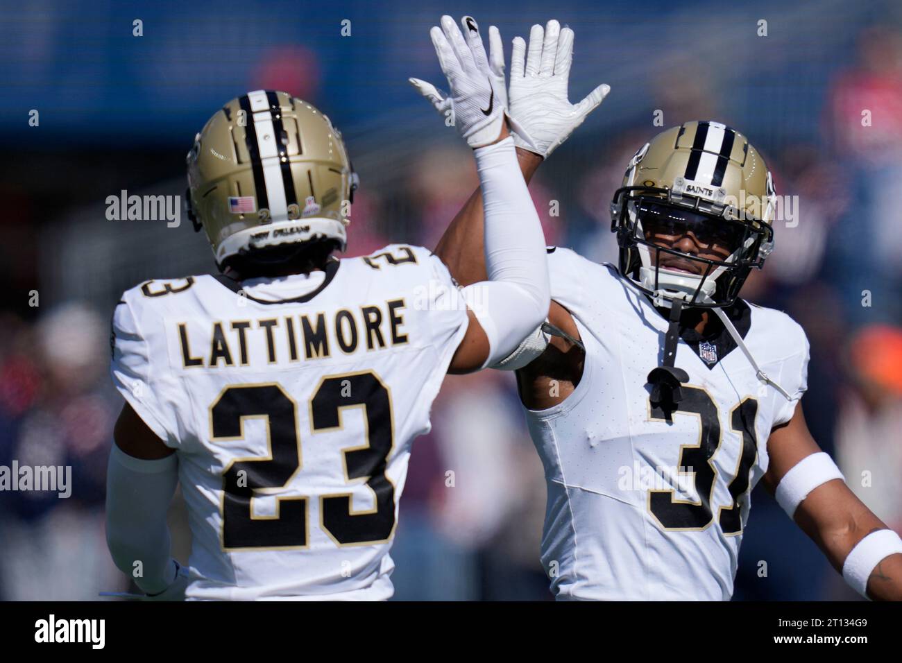New Orleans Saints cornerback Marshon Lattimore (23) and safety Jordan ...