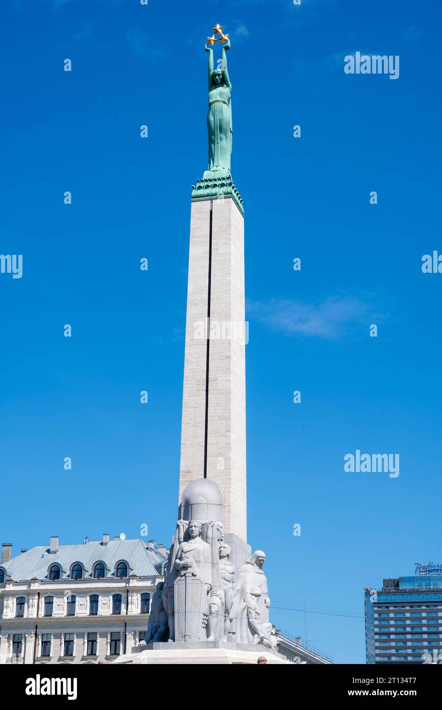 A view of Br v bas Piemineklis, the Latvian War of Independence ...