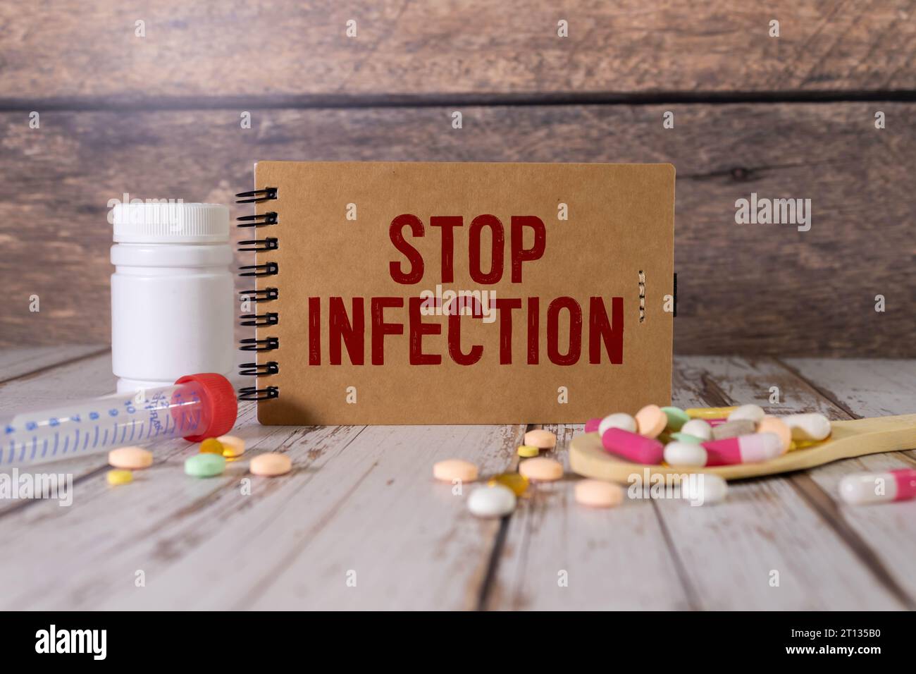 Medicine concept. On a black background, there are pills and a business ...