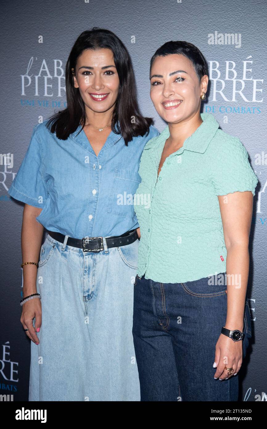 Karima Charni and Hedia Charni attending the L'Abbe Pierre, Une Vie De ...