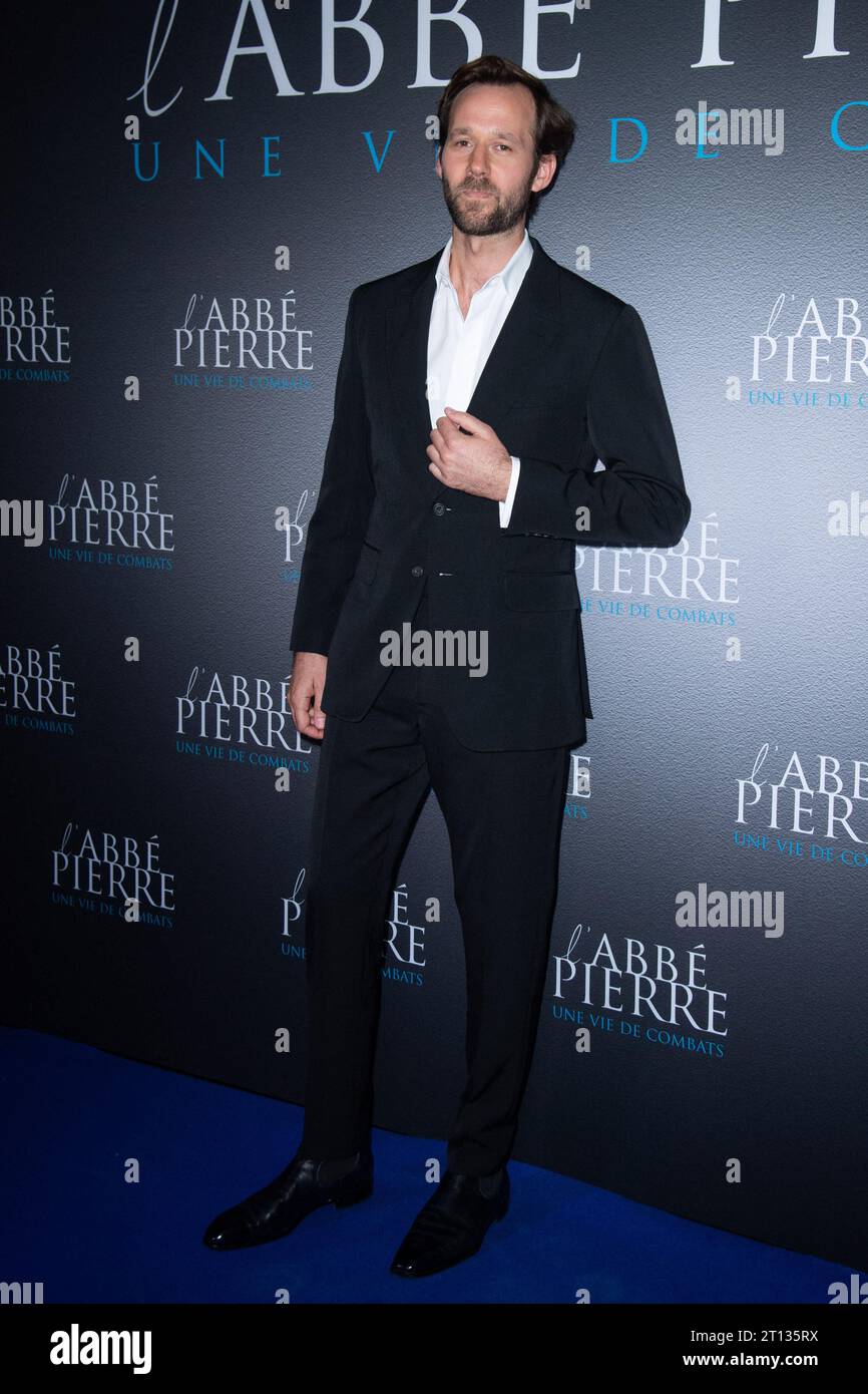 Benjamin Lavernhe attending the L'Abbe Pierre, Une Vie De Combats ...