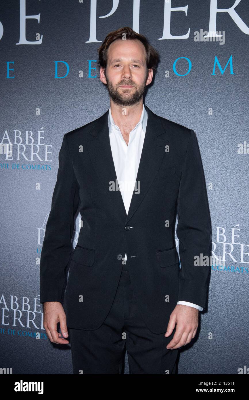 Benjamin Lavernhe attending the L'Abbe Pierre, Une Vie De Combats ...