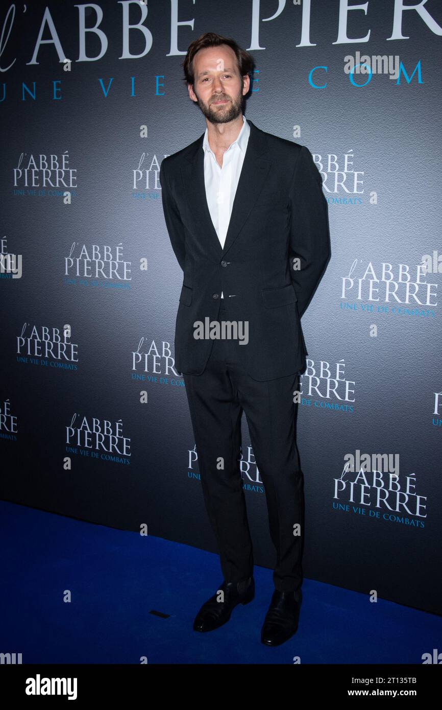 Benjamin Lavernhe attending the L'Abbe Pierre, Une Vie De Combats ...