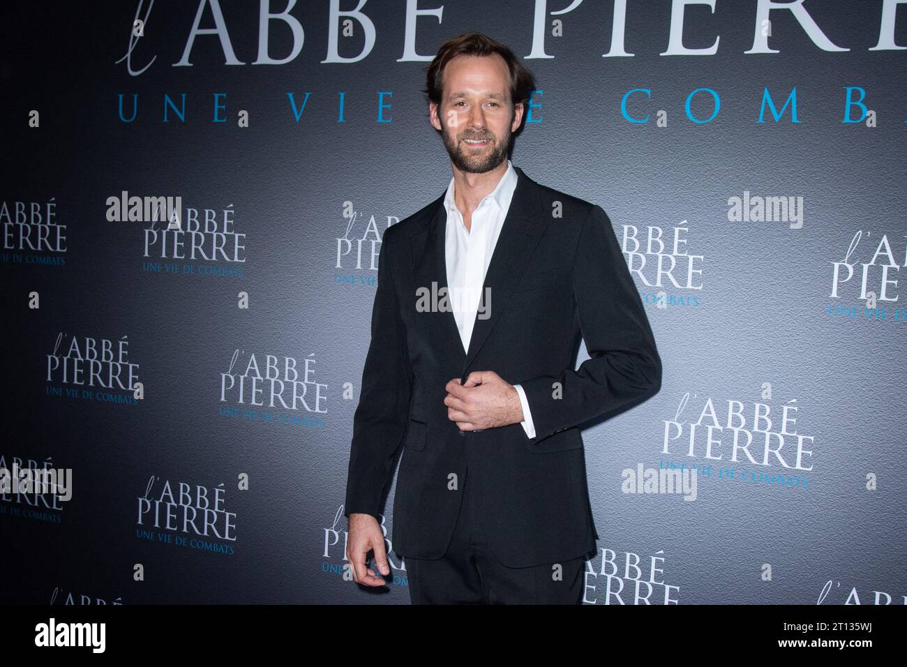 Benjamin Lavernhe attending the L'Abbe Pierre, Une Vie De Combats ...