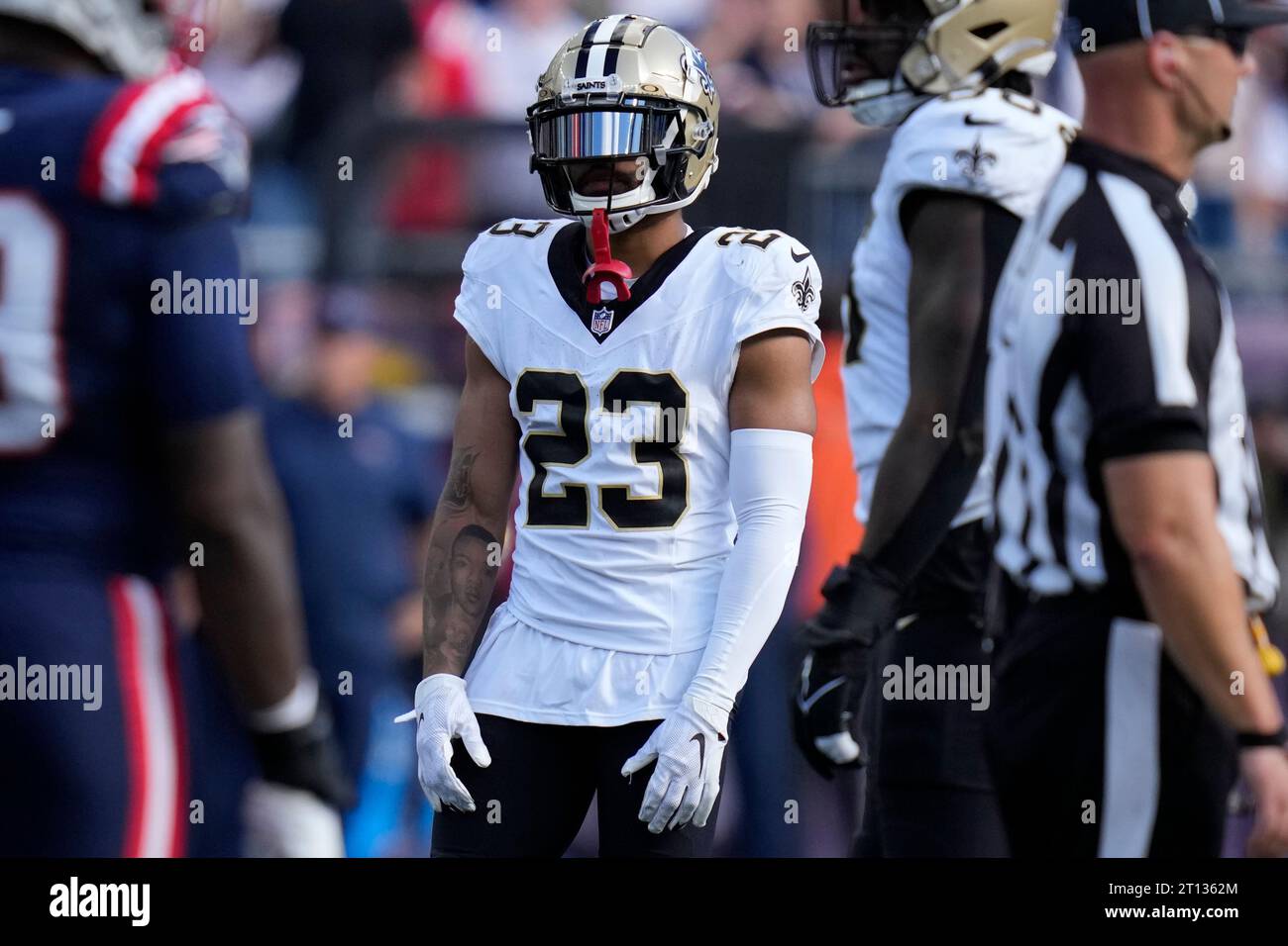 New Orleans Saints cornerback Marshon Lattimore (23) during an NFL ...
