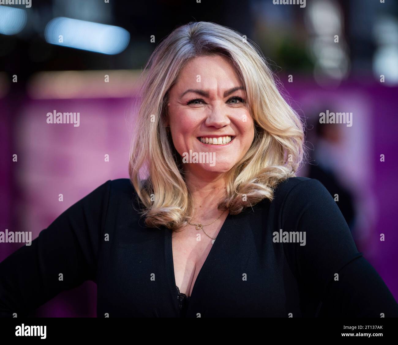 Laura Curnick poses for photographers upon arrival for the World ...