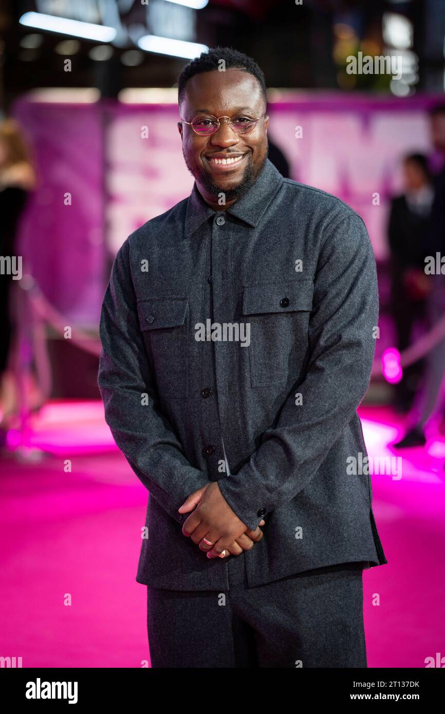 Babatunde Aleshe poses for photographers upon arrival for the World ...